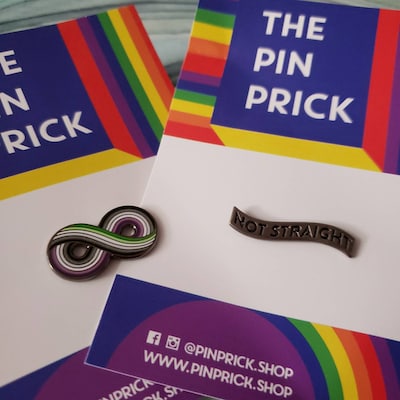 Infinitely Aroace Pin Subtle Asexual Aromantic Pride Accessory Aceflux ...