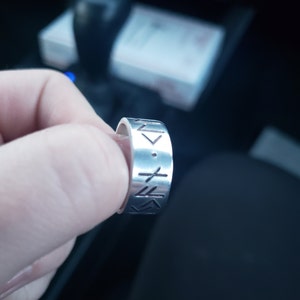 Silver Rune Ring Viking Jewelry Custom Rune Ring Women Viking Norse ...