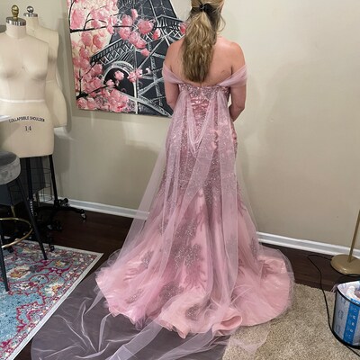 Rose Gold Stunning Beaded Fabric by the Yard, princess Sequined Fabric ...