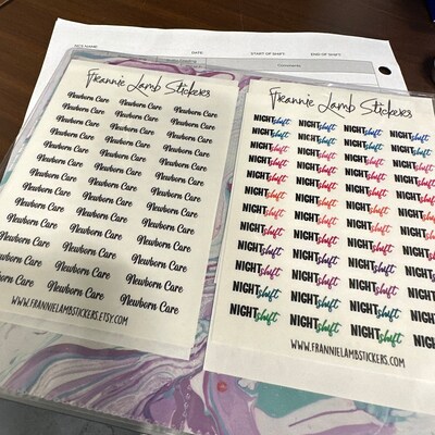 Work and Office Text Planner Stickers, Planner Stickers, Text Stickers ...