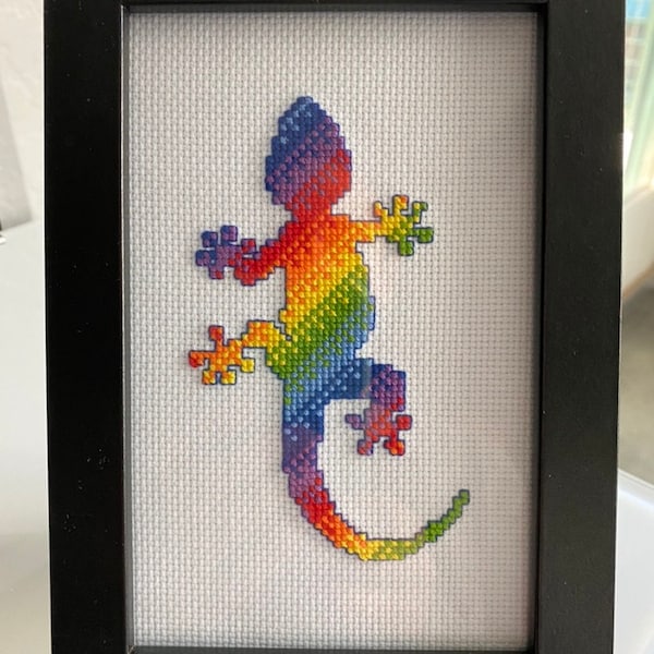 Lizard Cross Stitch Pattern PDF Counted Cross Stitch Chart Modern ...