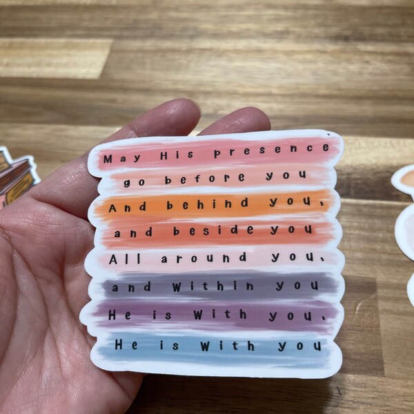 The Blessing Sticker, Bible Journaling, Water Bottle Sticker, Laptop ...