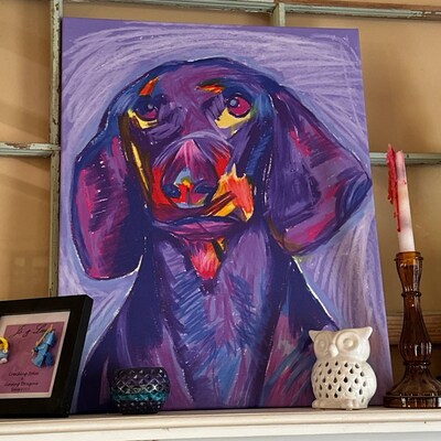 Funny Dog Pop Art Prints, ANIMAL Canvas Print, Colorful Poster, Animal ...