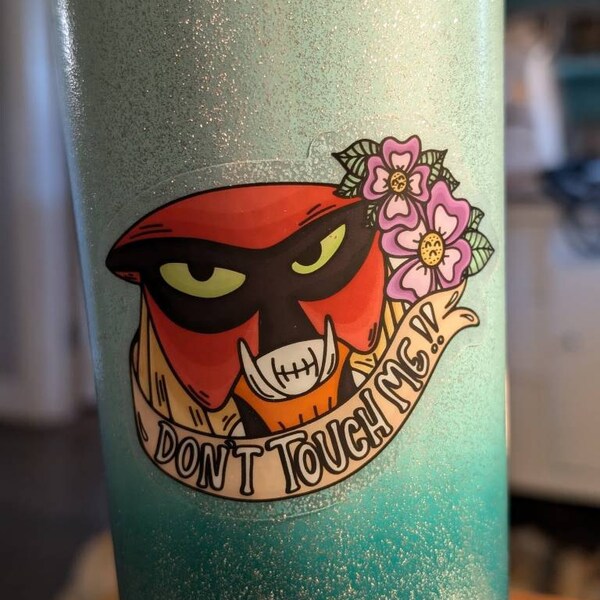 Brak Don't Touch Me Tattoo Style the Brak Show Space Ghost 3.5"x2.5 ...