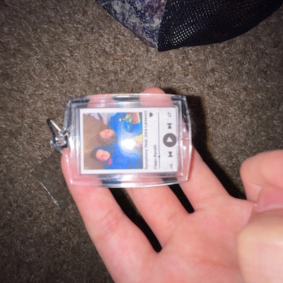 Custom Album Keychain Custom Song Keychain Spotify Keychain Double ...