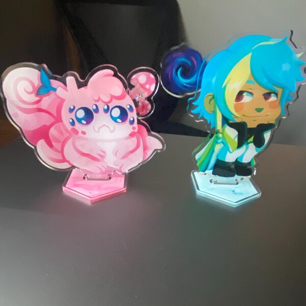 Glitter Shaker Tbh Btw Idk Creature Keychain - Etsy