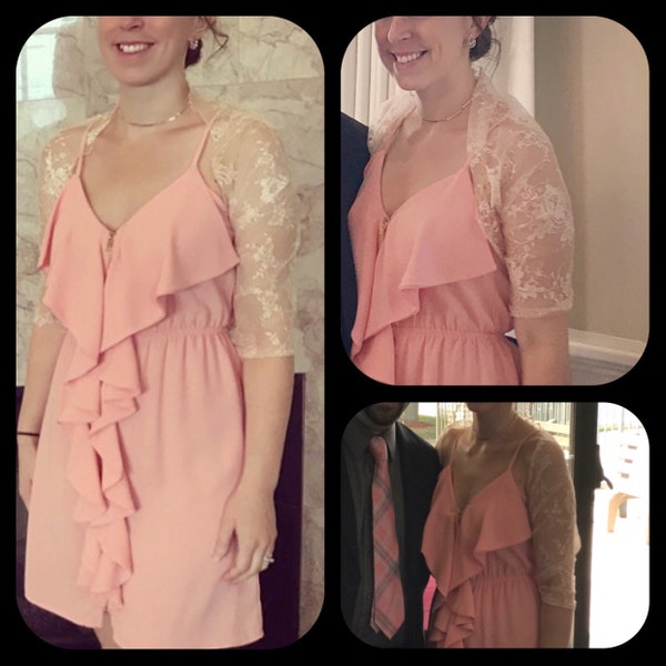 Bridal Bolero, Ivory Wedding Loop Shawl, Wedding Ivory Lace Bolero ...