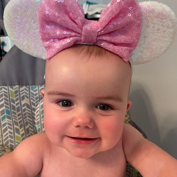 Minnie Ears, Baby Toddlers Mickey Ears, Mouse Ears With Adjustable ...