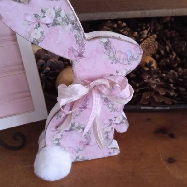 Spring Bunny and Flowers Wall Hanging - Etsy