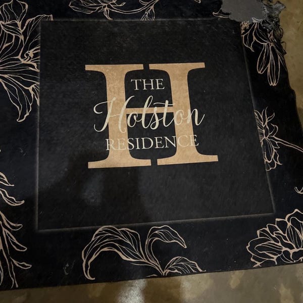 Family Name Entry Rug Personalized Entryway Rug Entrance Rug for Inside ...