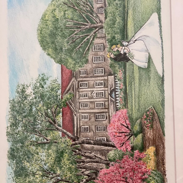 Mini Printable House Drawing Pen and Ink / House Sketch/ Tiny House ...