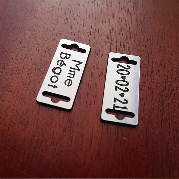 Custom Shoe Tags for Bride, Shoelace Tags, Shoelace Charms ...