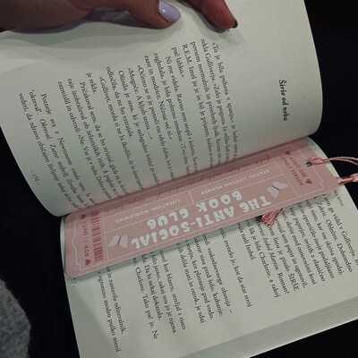The Anti-social Book Club Bookmark Feminist Bookmark Bookmark Ticket ...