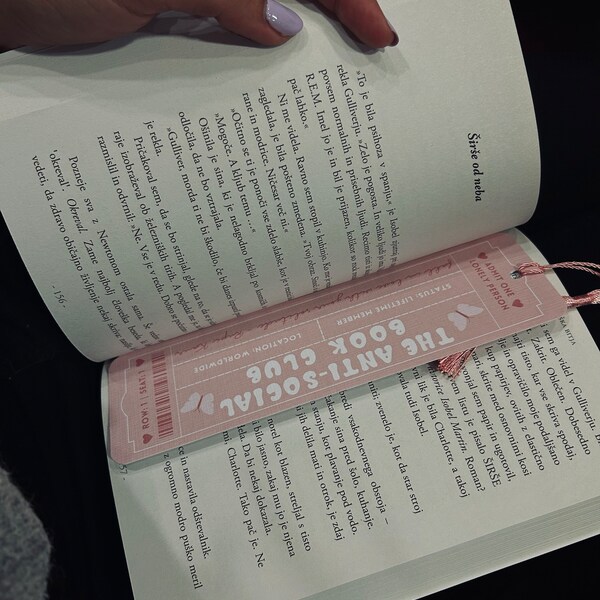 The Anti-social Book Club Bookmark | Feminist Bookmark | Bookmark ...