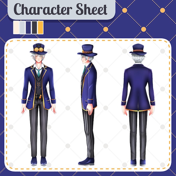 Custom Character Reference Sheet for Your Avatar Custom Reference Sheet ...