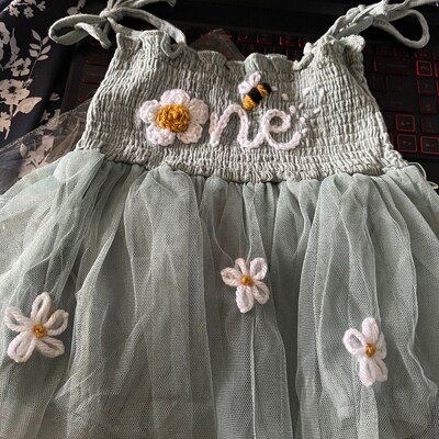 TUTU ADD-ON Flower or Design to a Hand Embroidered Birthday Tutu You'll ...
