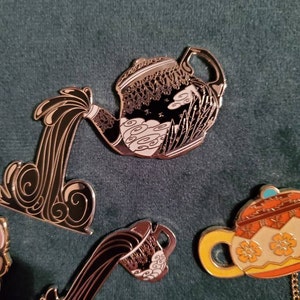 Celestial Teapot and Teacup Enamel Pins - Etsy