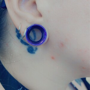 Black Non-flare Acrylic Ear Plugs Stretchers Gauges Pair/kit | Etsy