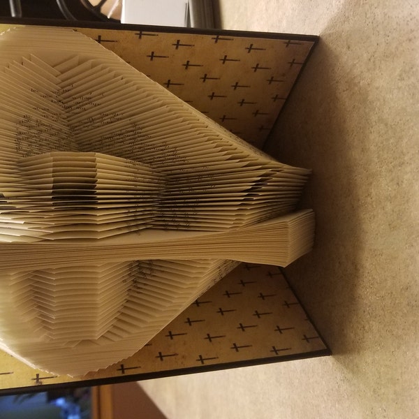 Custom Folded Book Art With Your Name - Etsy