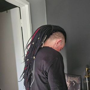 Wool Dreads Ombre Brown on Blond Dreadlocks Threads, Ribbons Boho ...