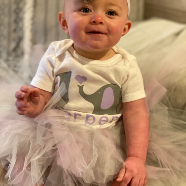 Elephant Birthday Set, Elephant Tutu Set, Elephant Tutu, Elephant ...