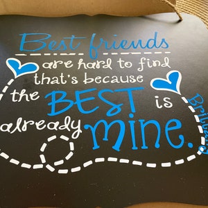 Personalized Best Friend Sign, BFF Gift, Bestfriend Gift, Best Friends ...