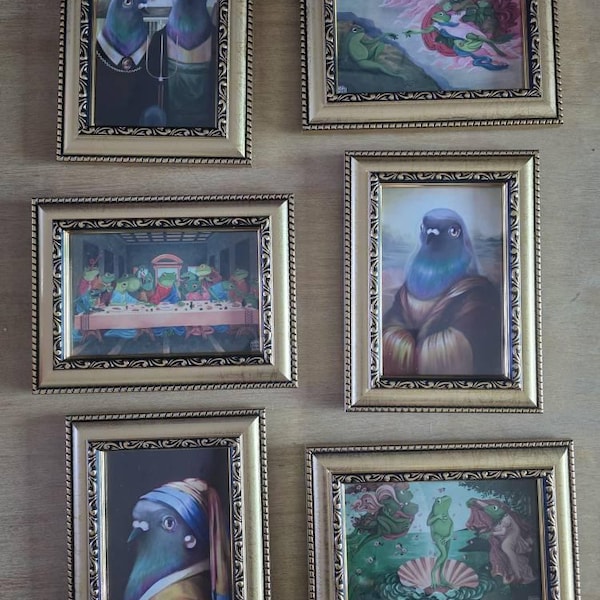 Renaissance Frogs || Art Prints - Etsy