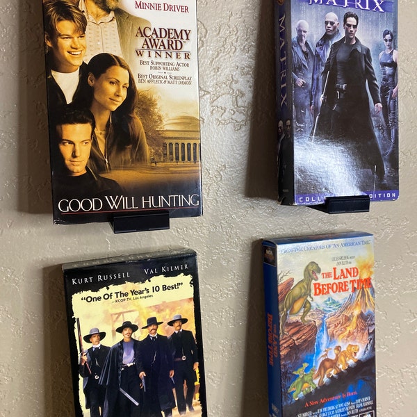 VHS Floating Shelf Wall Mount | VHS Display Stand | VHS Collection ...