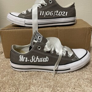 Bridal Party Trainers / Shoes / Converse Iron on Vinyl - Etsy