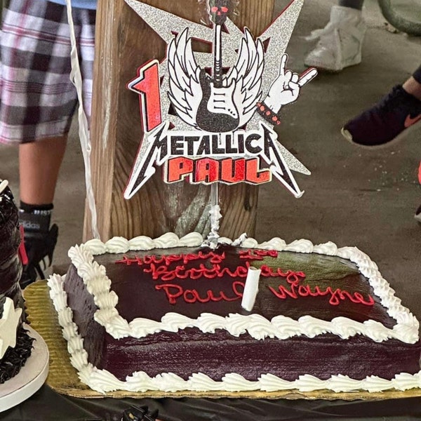 Rock Cake Topper/ Heavy Rock Cake Topper/ Heavy Metal Cake Topper/ Punk ...