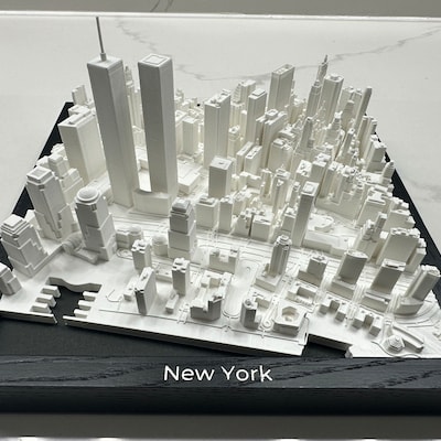 Custom 3D City Model Unique Decor Architectural Sculpture Personalized ...