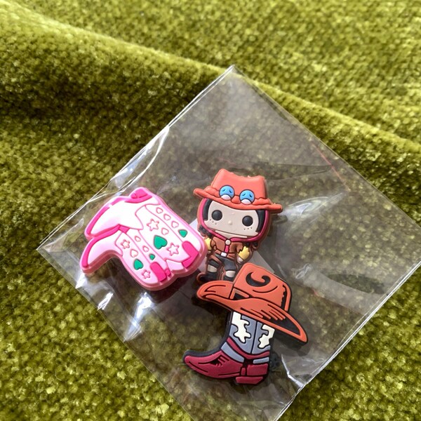 Cowboy and Leopard Print Jibbitz Croc Shoe Charms Accessories Cowgirl ...