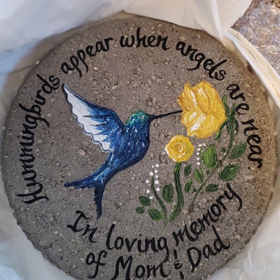 HUMMINGBIRD Memorial Stone Memorial Gift Memorial Gifts - Etsy
