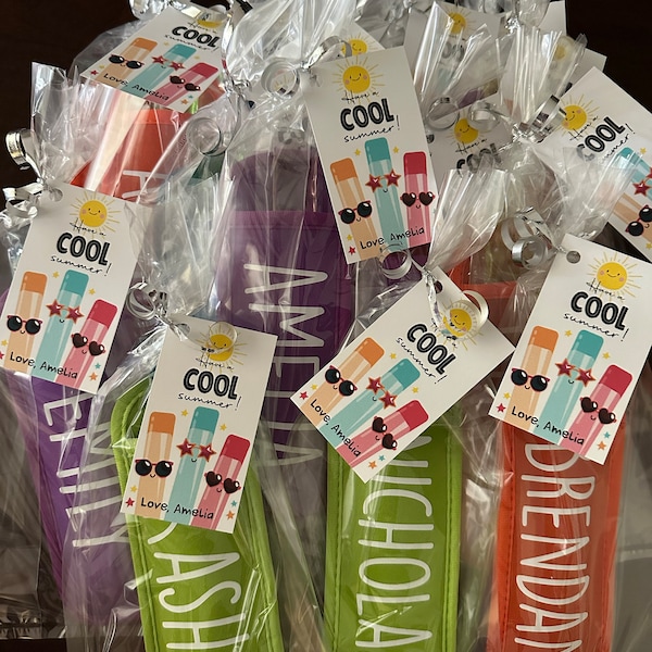 Editable Last Day of School Tag Stay Cool Ice Tag Summer End of School ...