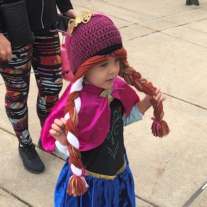 Anna Hat, Anna Wig, Anna Crochet Hat, Frozen Hat, Disney Frozen Hat ...
