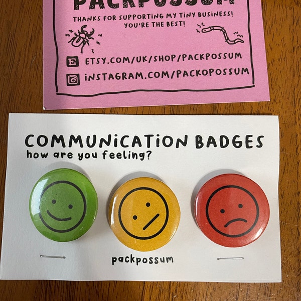 Communication Badges - for Autistic Adults and Children / AAC ...