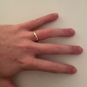 14k Solid Yellow Gold Domed Wedding Band 2mm 8mm Gold Ring Classic Dome ...