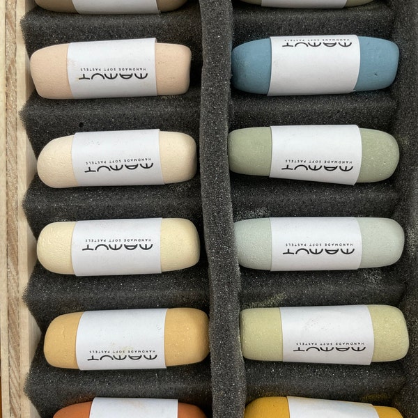 NEW- Set of 12 Handmade Soft Pastels, Baby Mamut Pastels, 4A - Etsy