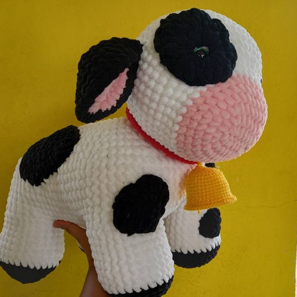 Patrón de ganchillo, Patrón de vaca Lulu, pattern cow, pattern pdf ...