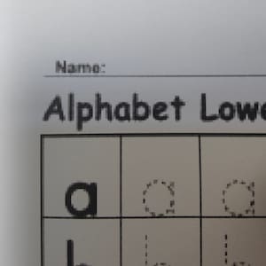 Tracing Lower Case Latter - Etsy