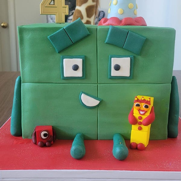 Numberblocks, Edible Numberblocks, Fondant Numberblocks, Numberblocks ...