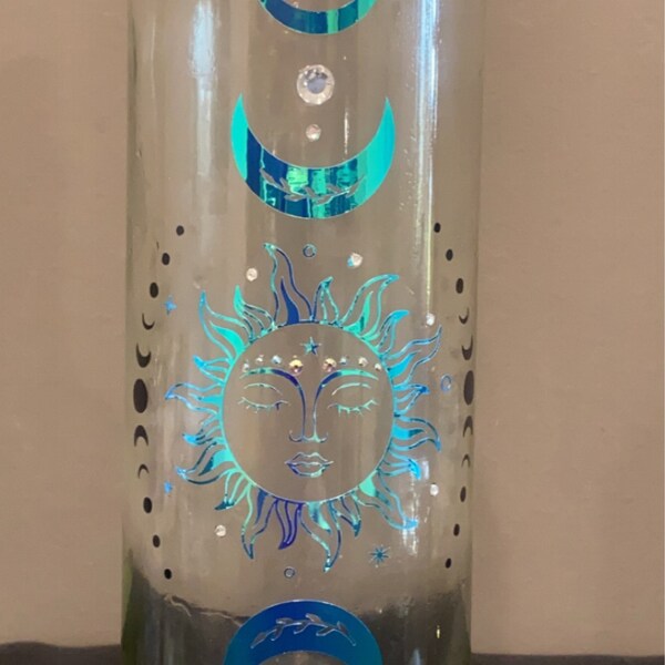 Large Moon Water Bottle With Cork, Moon Water Jar, Spell Jar, Potion ...