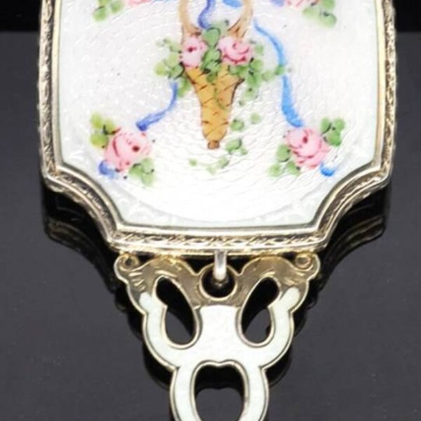 Antique 1920s Sterling Silver Dance Card Coin Holder With Attached ...