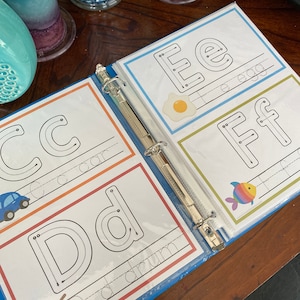 Alphabet Flashcards, Printable Oversized ABC Cards, Jumbo Tracing Cards ...