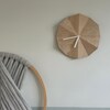 Delta Clock White Minimalist Wooden Wall Clock White MDF Modern Home ...