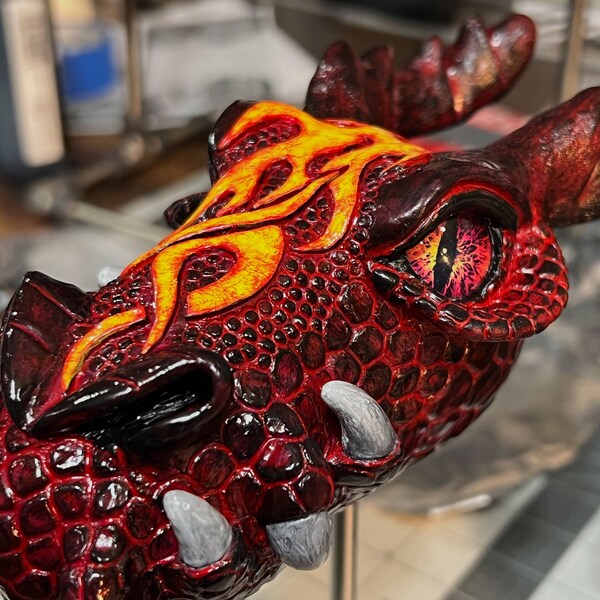 Glass Eyes - Red Evil Demon Glass Eyes Taxidermy Doll Eyeballs ...