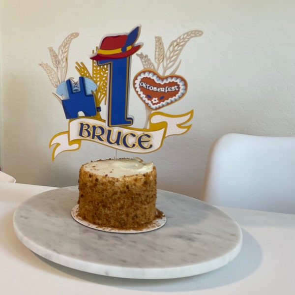 Oktoberfest German Theme Cake Topper - Etsy