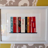 Custom Bespoke Book Spine Art Print Gift - Etsy
