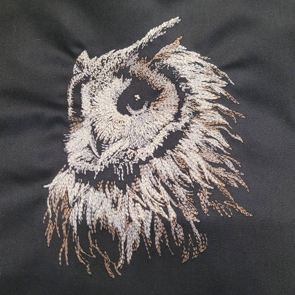 Owl Machine Embroidery Designs in the Night Series Realistic 5 Sizes to ...