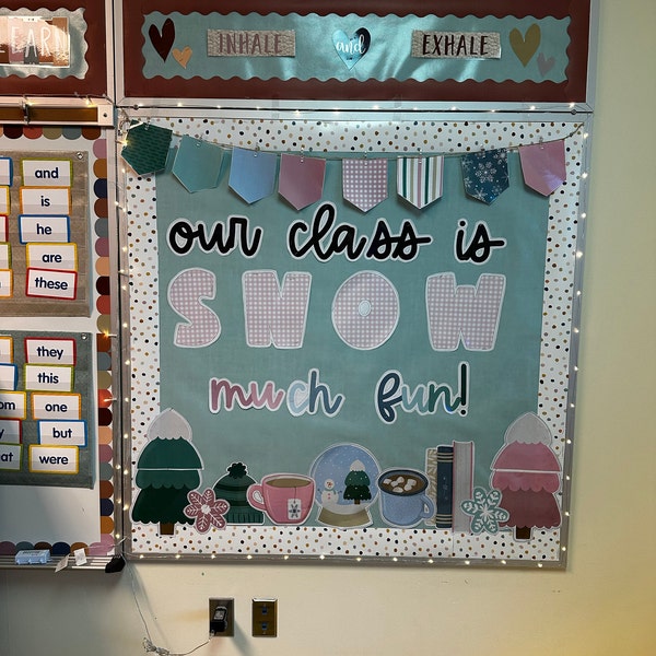Winter Bulletin Board Kit | January Bulletin Board | Winter/holiday ...